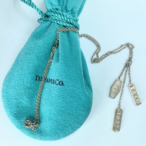 Jewelry | Tiffany Co1837 Triple Three Bar Elements Lariat Drop Dangle ...